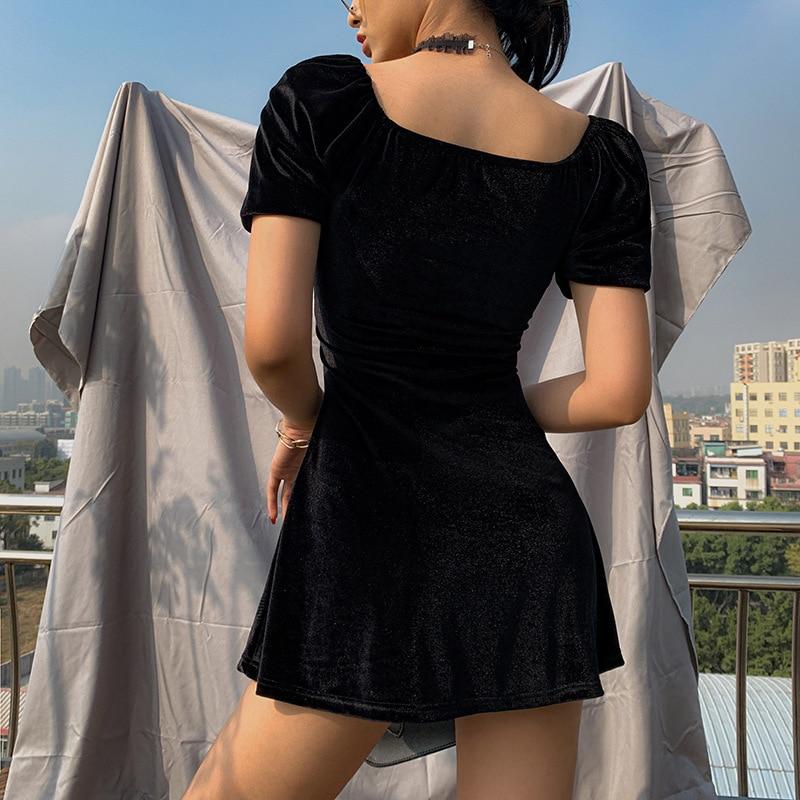 Robe Gothique Streetwear Sexy - L'Antre Gothique